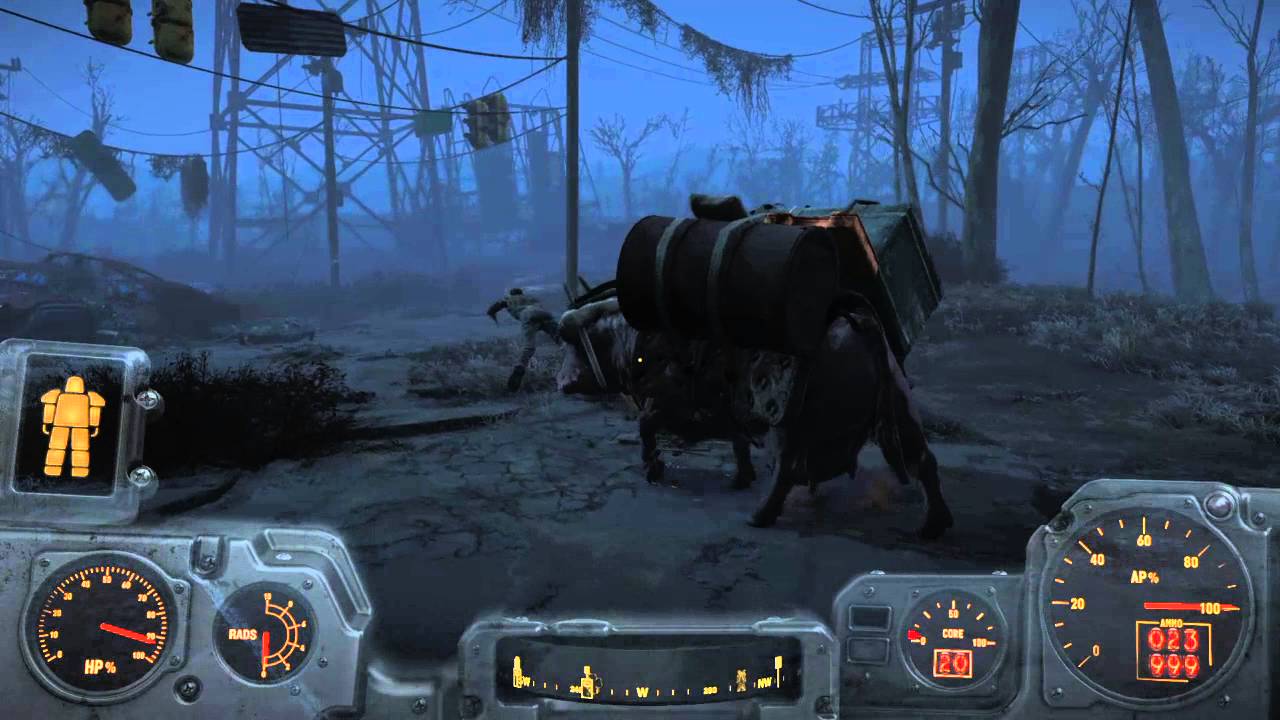 Fallout 4: Swimming on land. - YouTube