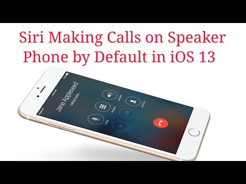 iOS 13: Siri Making Calls on Speaker Phone by Default - YouTube