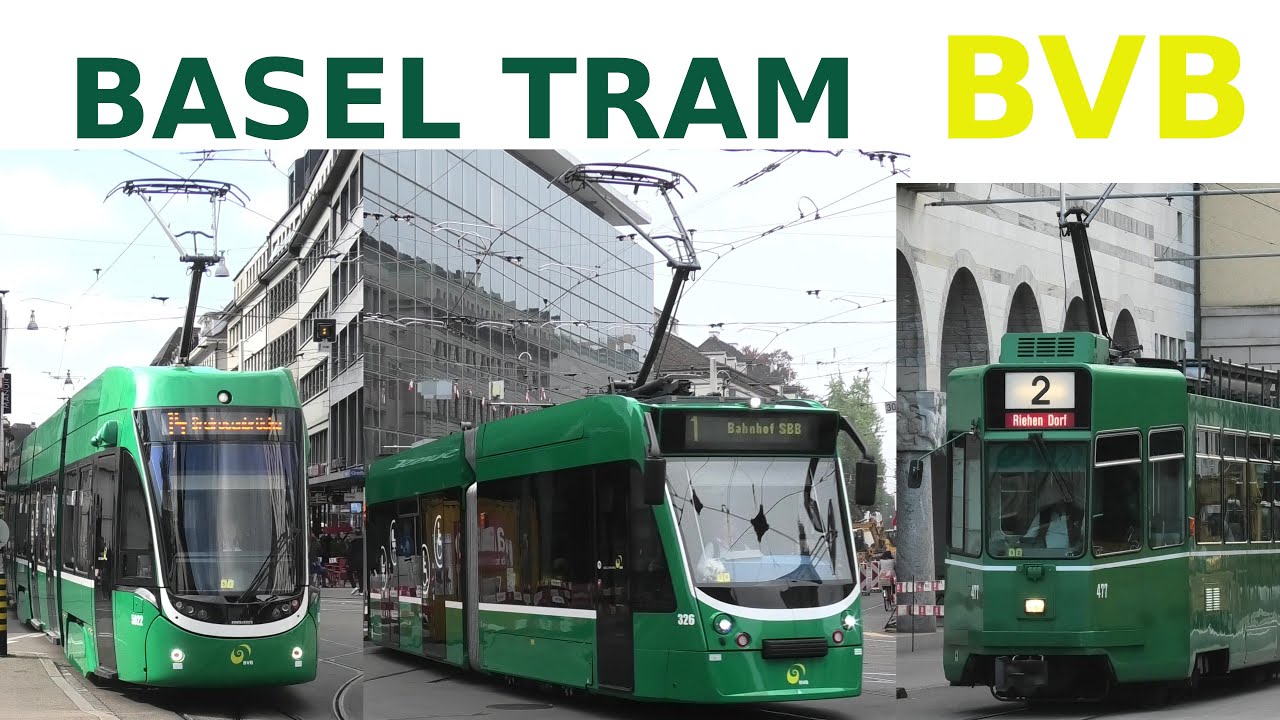 BASEL TRAM BVB * Basel Straßenbahn * BVB Basler Verkehrs-Betriebe * die ...