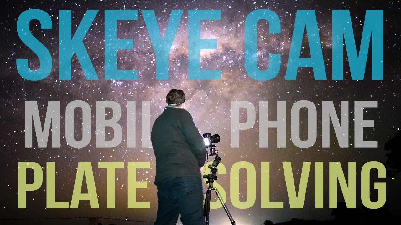 Mobile Phone based Plate Solving Polar Alignment with SkEye Cam - YouTube