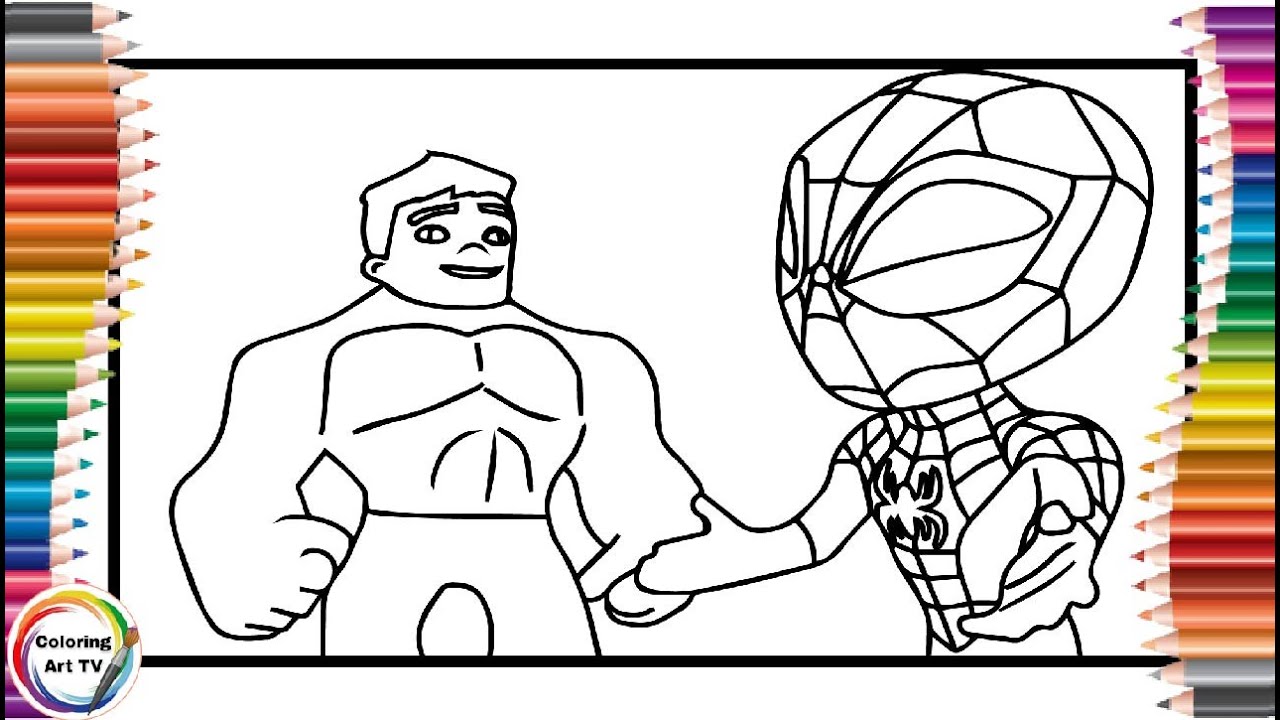 hulk vs spiderman coloring pages/Spiderman fight hulk coloring pages ...
