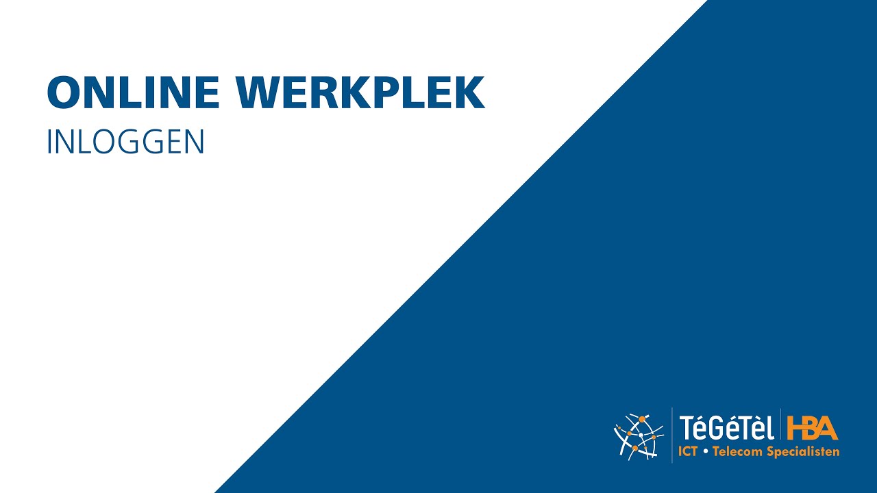 Online werkplek: inloggen - YouTube