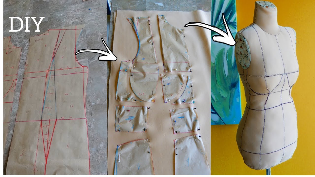 How-To: DIY Pattern Making For A Custom Dress Form Using Your ...