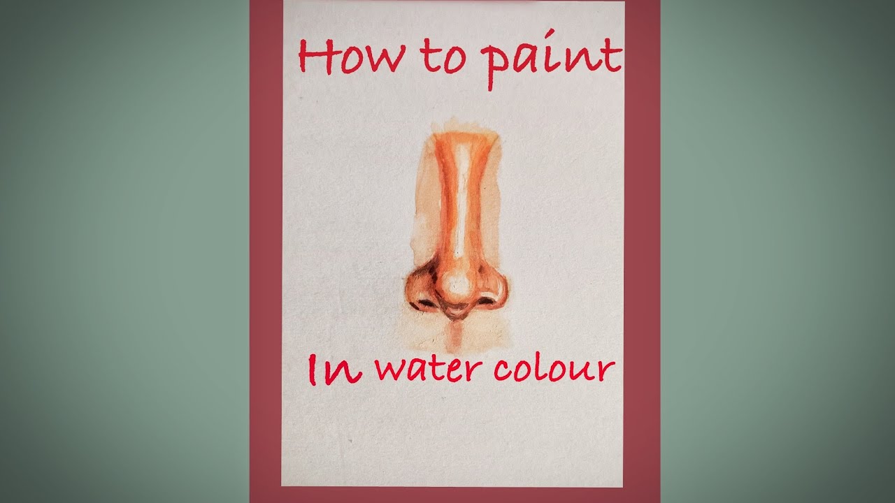 How to paint nose easy - YouTube