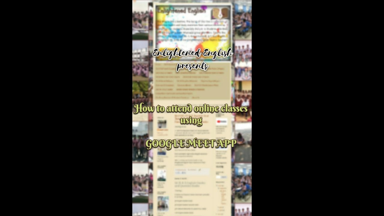 Google Meet - How to attend online classes using Google Meet app? - YouTube