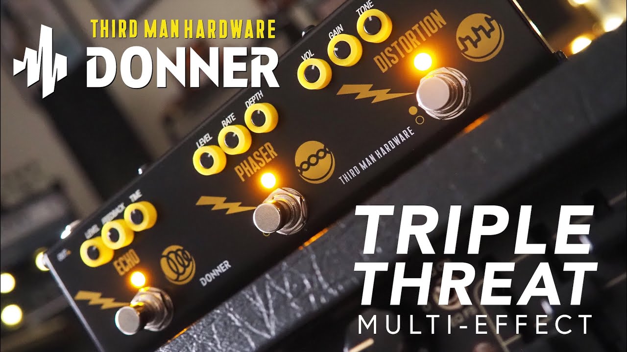 Donner / Third Man Triple Threat Jack White Multi-Effect Distortion EQ ...