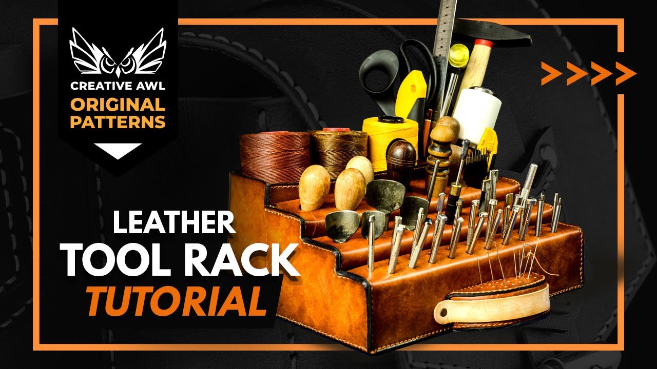 How to make leather Tools Rack out of leather - YouTube