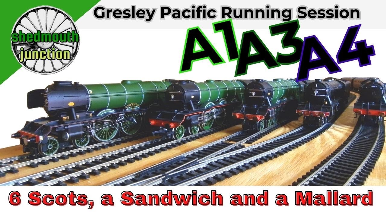 Hornby Gresley Pacific Running Session | 8 Locos | Flying Scotsman ...