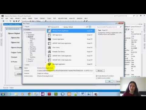 6-Visual Studio Form Ekranı İle Veritabanındaki Tabloya Kayıt Ekleme ...