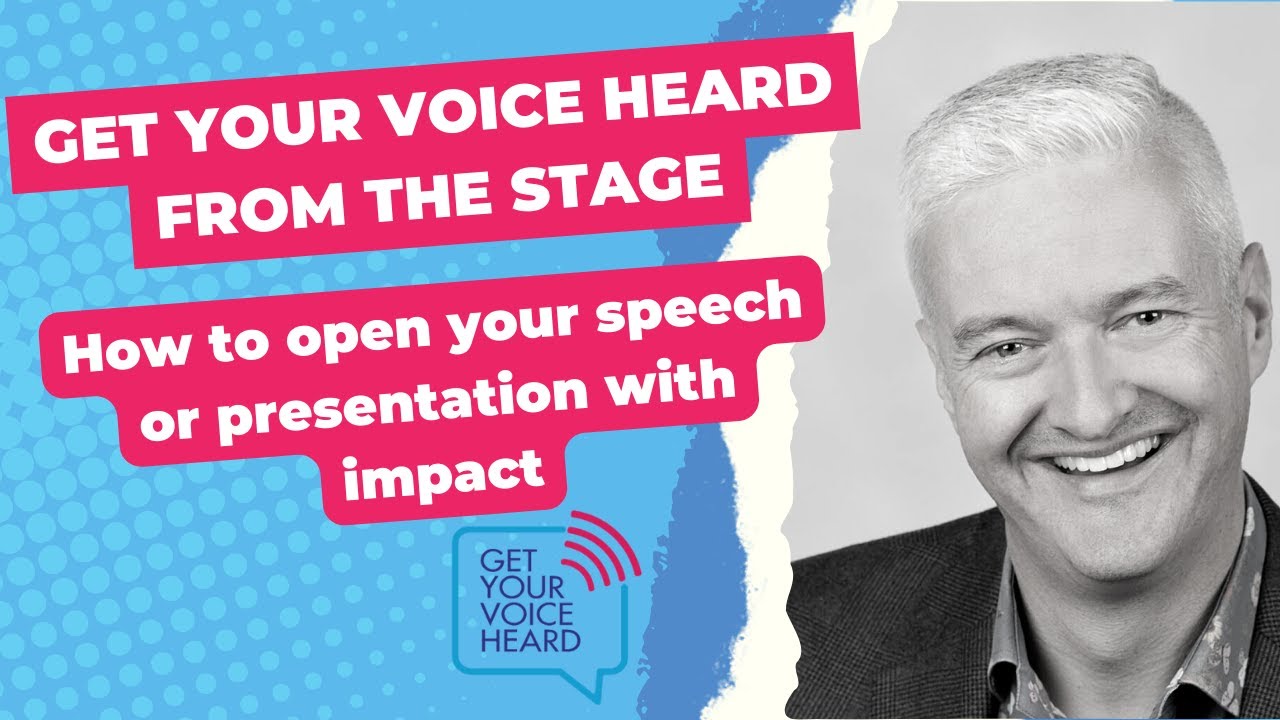 How to open your speech or presentation with impact - Steve Bustin ...