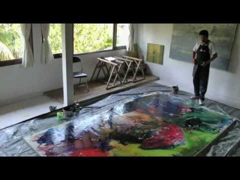 Portrait 3 of the Painter Wayan Karja, Santra Putra II, Penestanan near ...