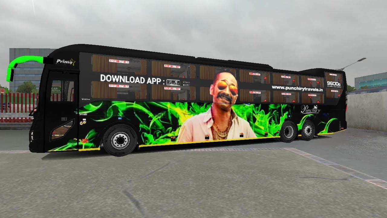 Punchiry new Volvo 9600 bus Ranga FAFA livery #bussid #volvo9600 # ...