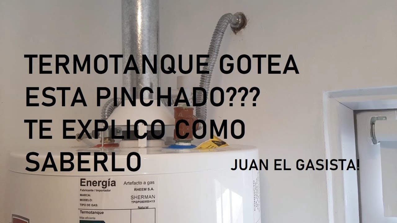 Como saber si tu termotanque esta pinchado o no - YouTube