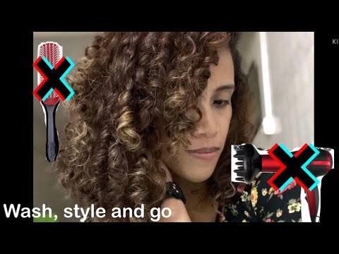 My wash, style & go curly routine (Without using denman & diffuser ...