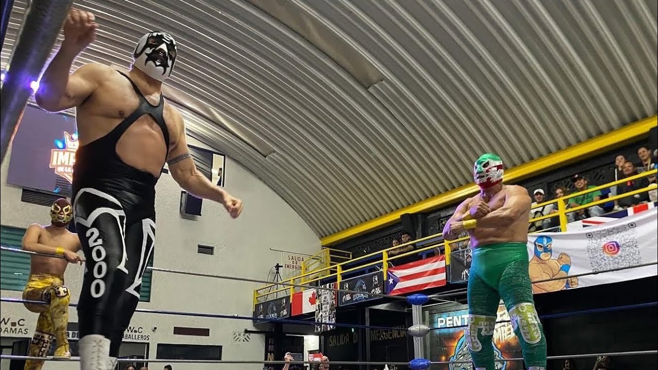 Lucha estelar Canek, Canek Jr e Hijo de Canek 🆚 Mascara año 2000 ...