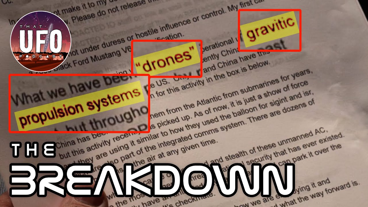 Breakdown; Shawn Ryan show, UFO manifesto || That UFO Podcast - YouTube