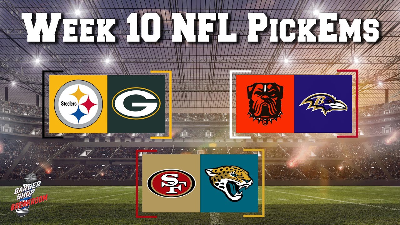 Week 10 NFL Pick ‘Ems | Barbershop Breakroom - YouTube