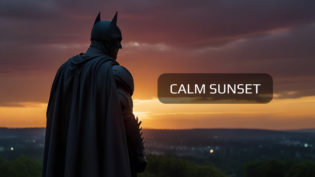 Calm Sunset And City Sounds | 3 Hours | Relax with Batman | Sounds For ...