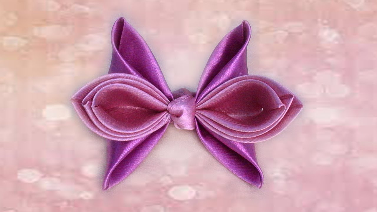 DIY Craft Ideas With Ribbon - Cute hair bow - YouTube