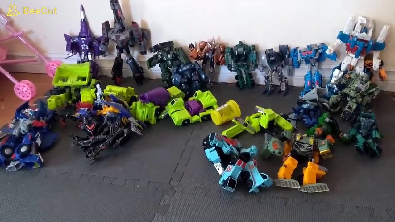 transformers WAR game and fun playing with kids. show how to transform ...