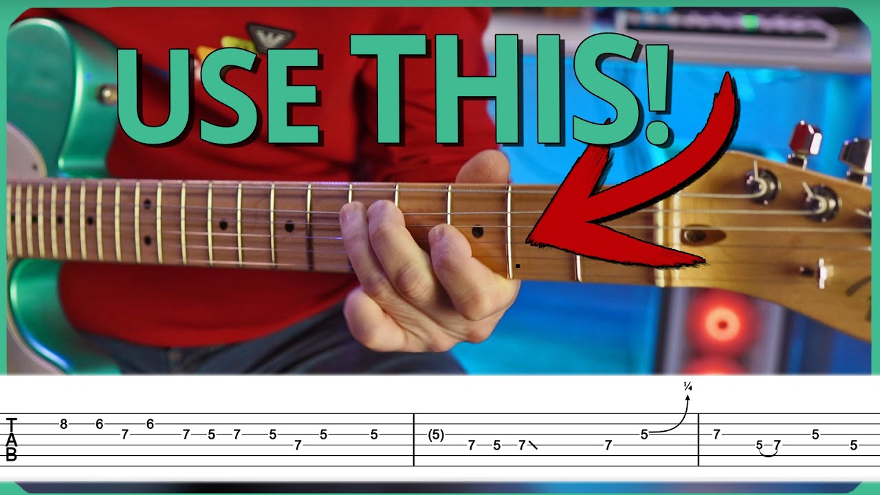 HOW TO MOVE UP THE NECK with this EXTENDED BLUES BOX with TABS - YouTube