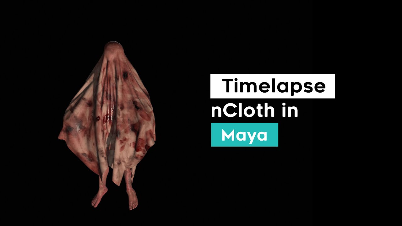 Ghost nCloth Modeling in maya & texturing || Timelapse - YouTube