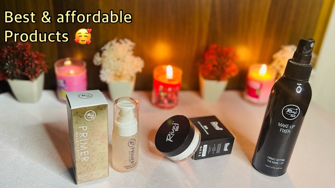 Rivaj cosmetics products review | primer , loose powder, makeup fixer ...