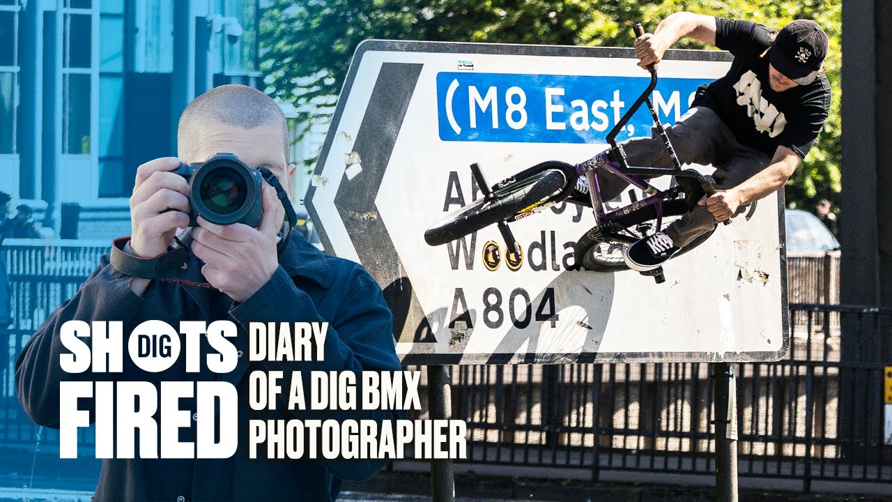 'SHOTS FIRED' - A DAY IN THE LIFE OF A DIG BMX PHOTOGRAPHER - YouTube