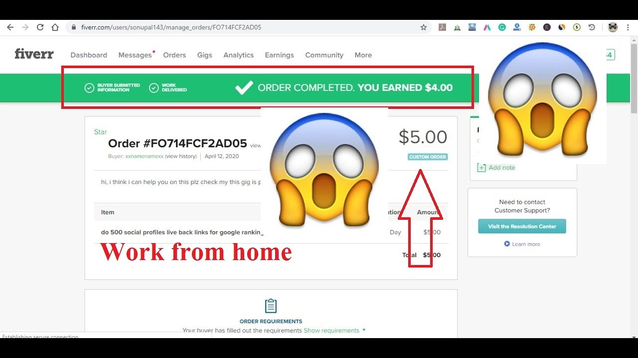 How to Submit and Complete Your Order on Fiverr | How to Earn Rs 70K ...