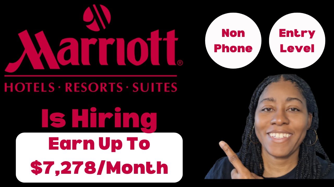 Marriott’s Urgent Remote Hiring Spree | $41.99/Hr | No Phone Work From ...