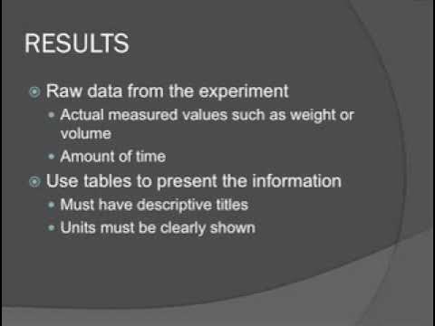 How To Write a Lab Report - YouTube