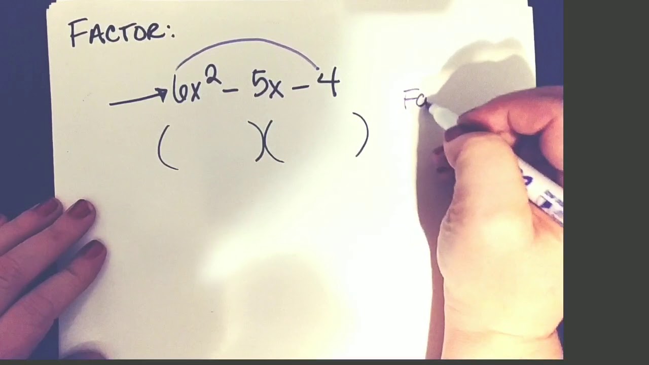 Factor Trick to Factor Quadratic Trinomials where a ≠ 1 - YouTube