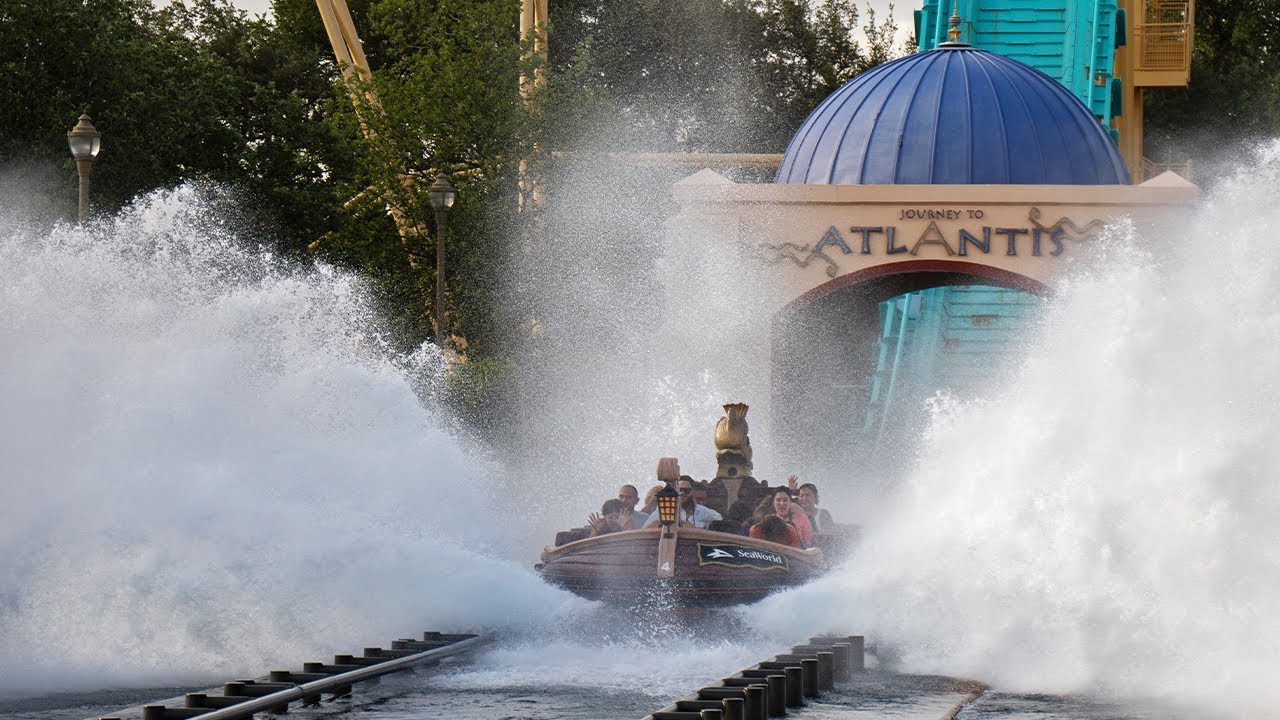 Journey to Atlantis (Off-Ride) SeaWorld San Antonio - YouTube