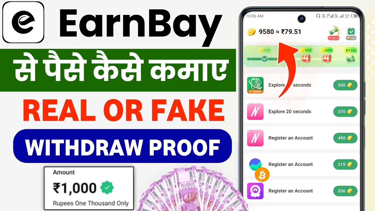 EarnBay App Payment Proof | EarnBay App Real Or Fake | EarnBay App ...