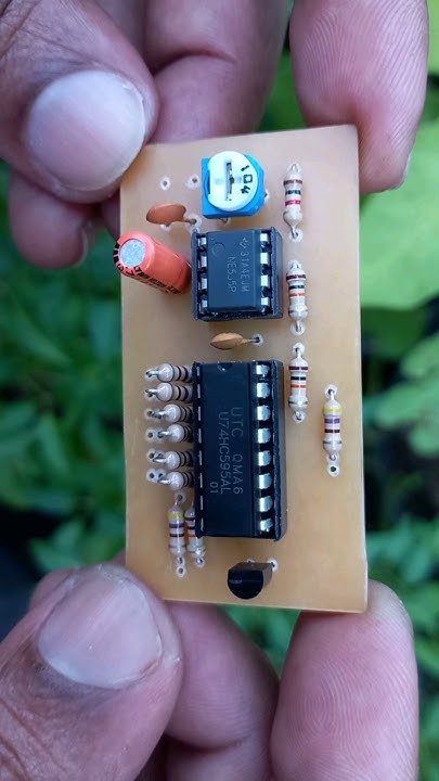 Raindrop LED Light using 74HC595 and NE555 IC - YouTube