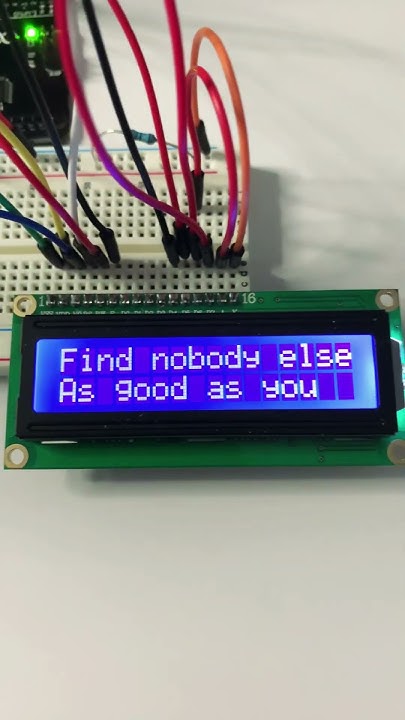 Lyrics With The Arduino Lcd Arduinodisplay Robotics Arduinoprogramming Technology Foryou