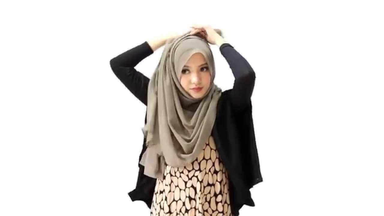 Tutorial Hijab Simple Untuk Acara Formal - YouTube