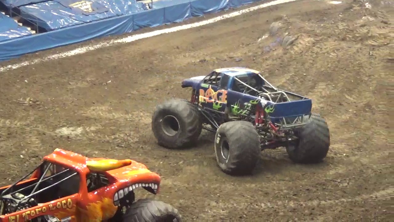 RAGE monster jam freestyle Rochester new york 2018 - YouTube
