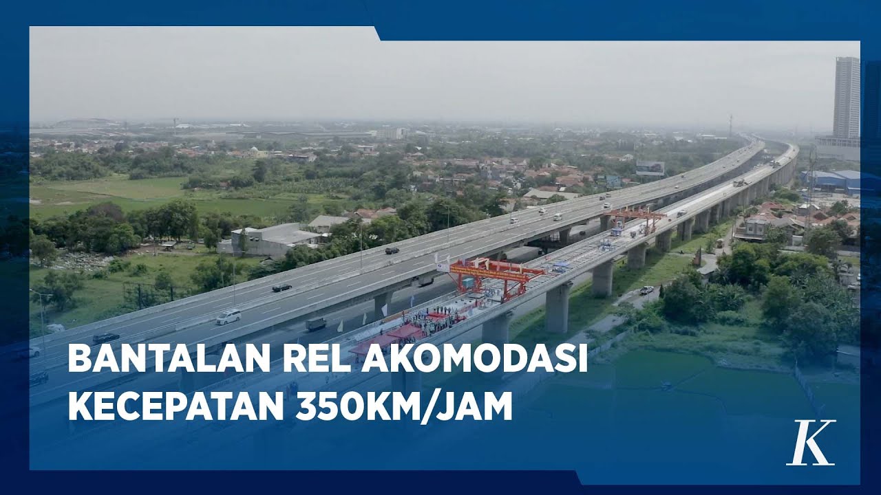 Pemasangan Bantalan Rel Kereta Cepat Dimulai - YouTube