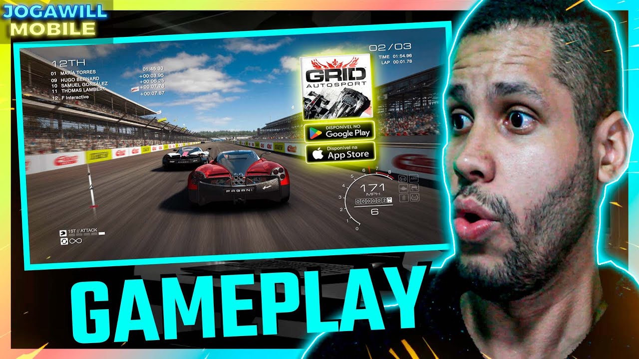 GRID AUTOSPORT MOBILE - TESTEI ESSE JOGO MOBILE DE CORRIDA INCRÍVEL ...