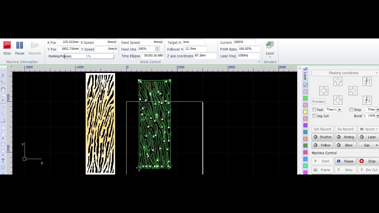 CypCut Laser Cutting DXF DWG II # - YouTube
