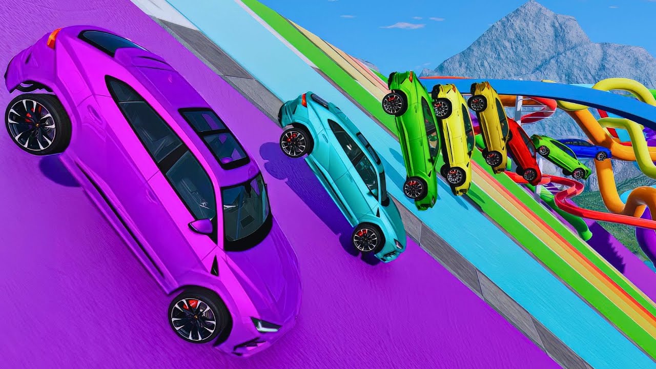Rainbow Rampage: Insane Descents and Colorful Carnage for Lamborghini ...