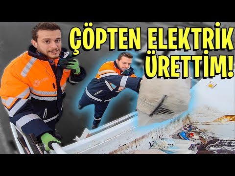 1 Günlüğüne Temizlik Görevlisi Oldum! Çöpten Elektrik Üretmek! #AlperStajda