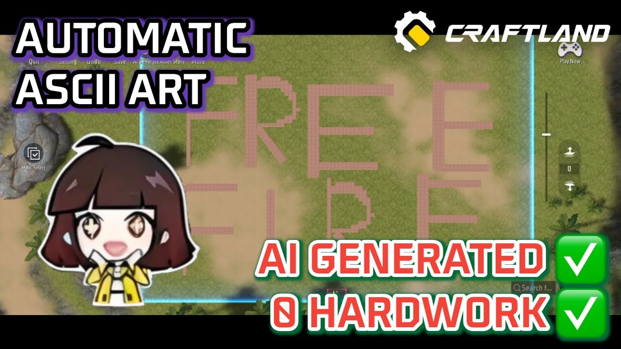 Automatic ASCII ART Generator Tutorial in Craftland | AI Generated ...