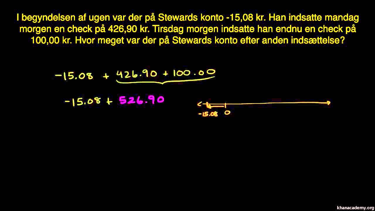 Addition af reelle tal - YouTube