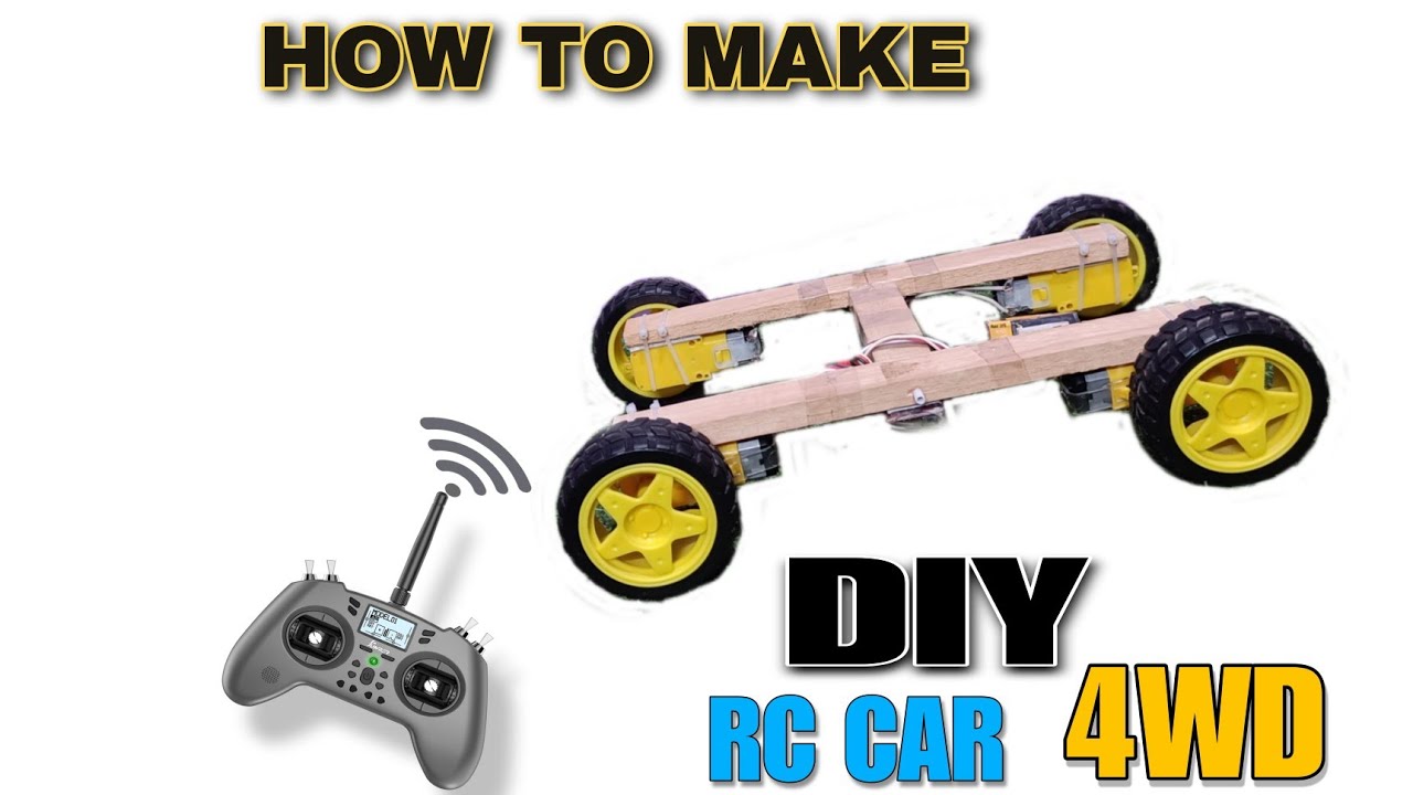 MAKING A DIY RC CAR 4WD | Homemade Rc Car | #rcproject #rccar - YouTube