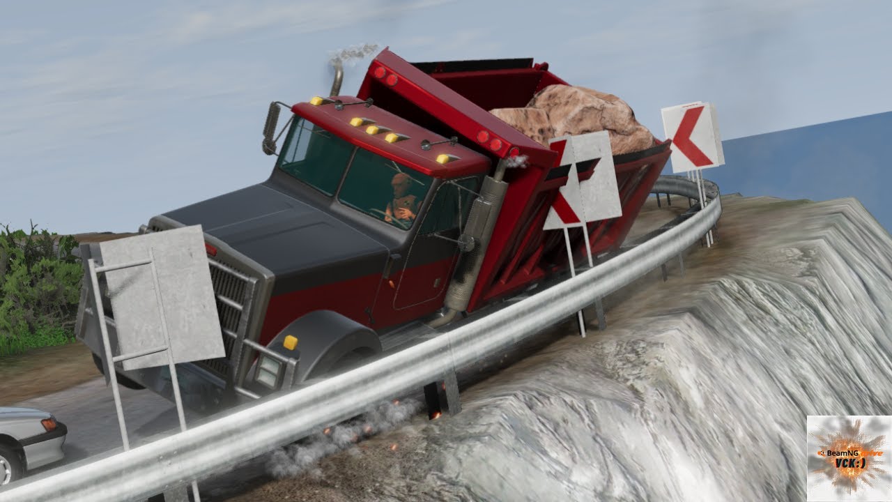BeamNG Drive #2 Cliff Crashes! |BeamNG.driveVCK:) - YouTube