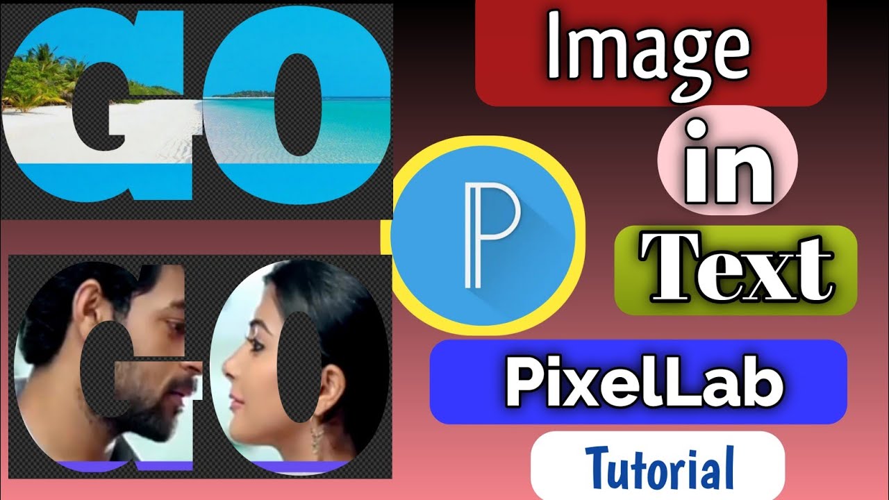 Image in Text Editing in PixelLab | How to insert an image into Text ...