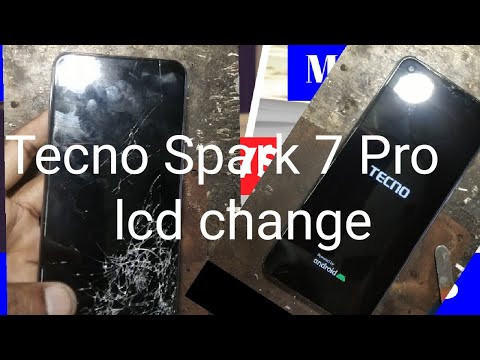 Tecno Spark 7 Pro lcd change - YouTube