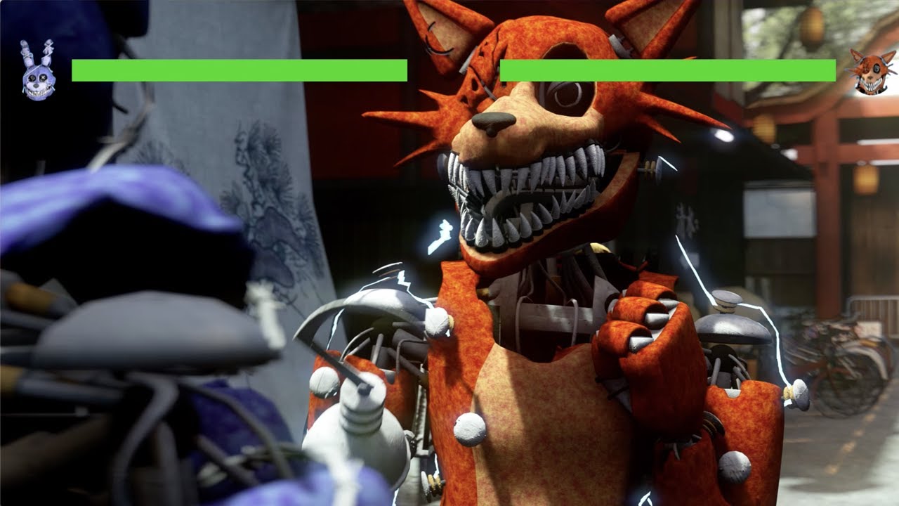 [SFM FNaF] Slasher Bonnie vs Slasher Foxy with Healthbars! - YouTube